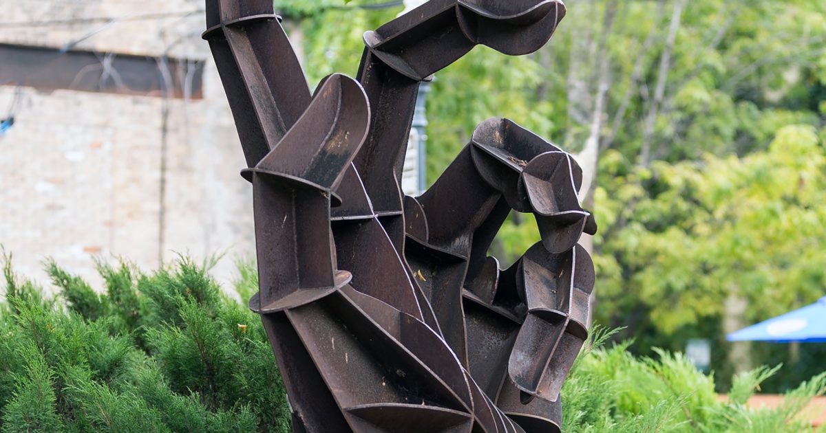 Guardian Hand Sculpture | Visit Grand Forks